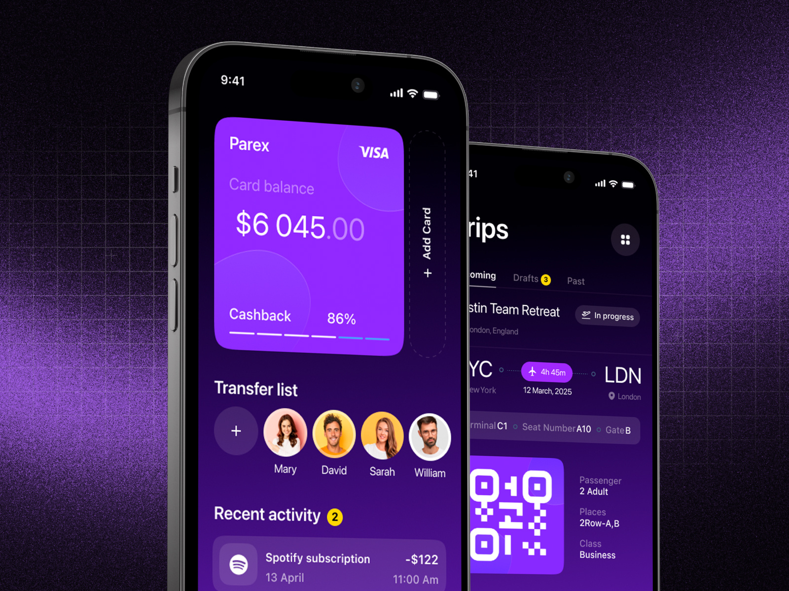 Digital wallet and money management application Mobile UI design by ...