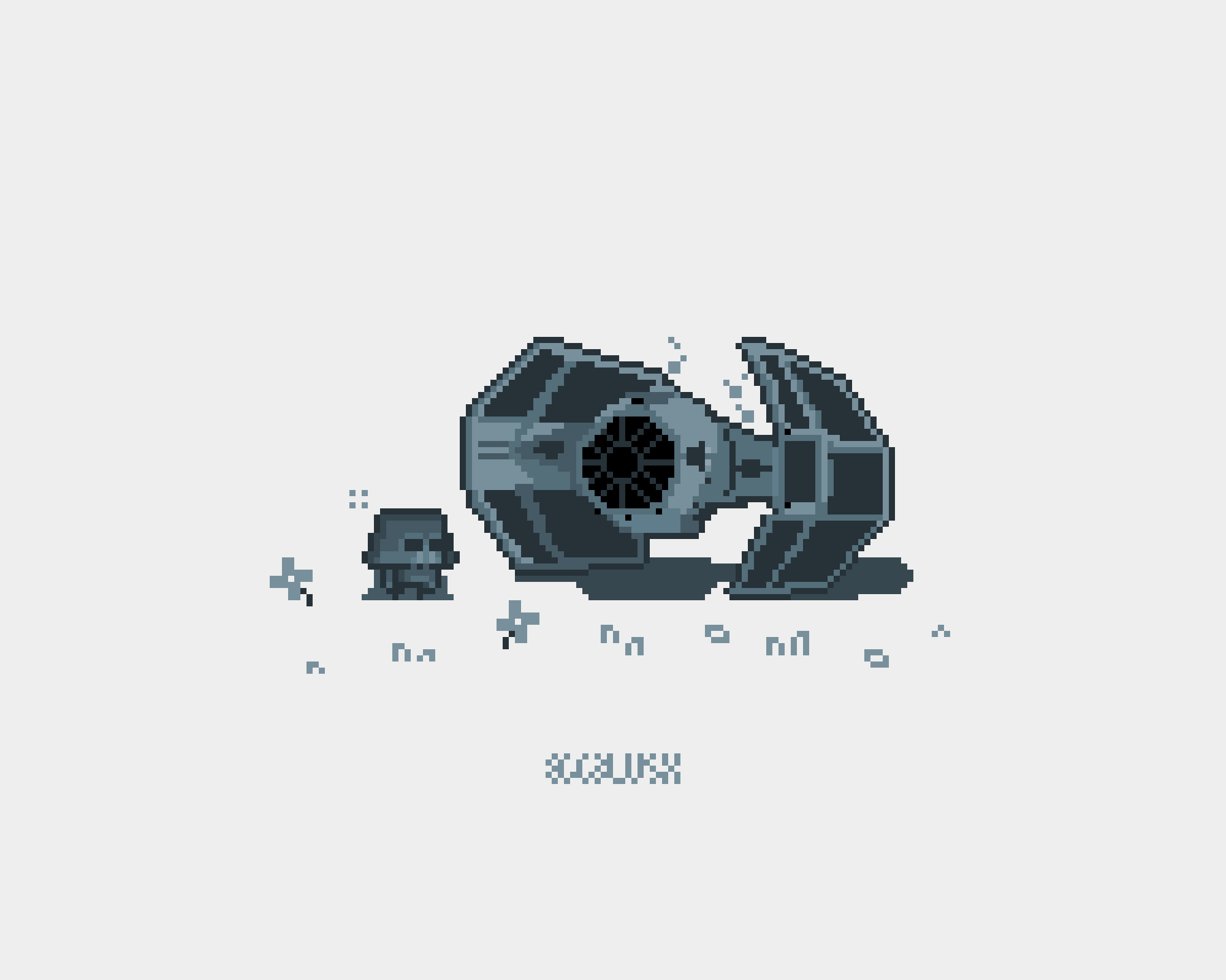 Pixel Art Darth Vader & Tie Advanced X1 by Werwoffle on Dribbble