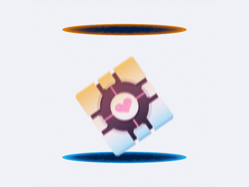 Companion Cube designs, themes, templates and downloadable graphic ...