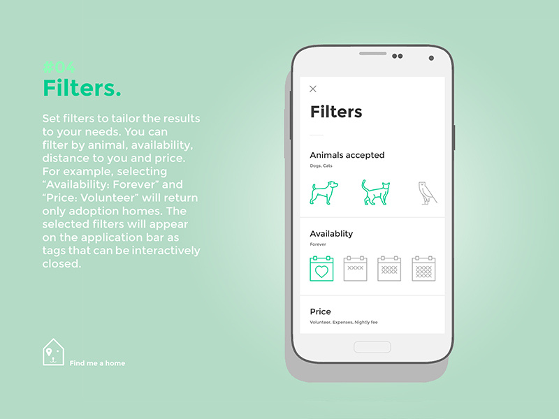 Toggle filters android screen by L. Tahan on Dribbble
