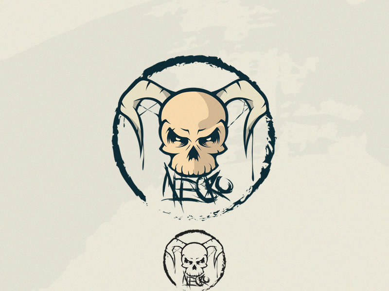 Necro Skull Mascot Logo by Big E on Dribbble