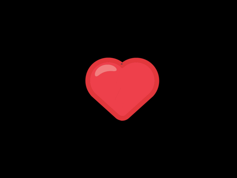 [GIF] - Broken Heart emoji by jundo.design on Dribbble