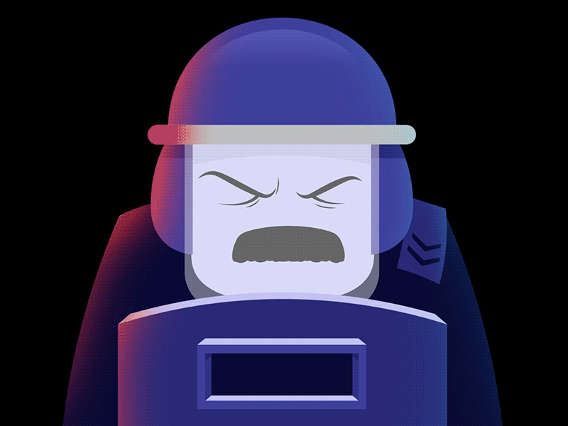 Riot Cop by Dave Wells on Dribbble