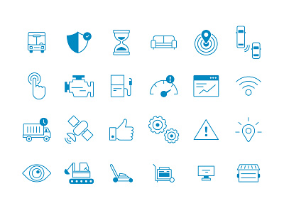 Fleet Tracking Icons by Fred Learey for Element Three on Dribbble