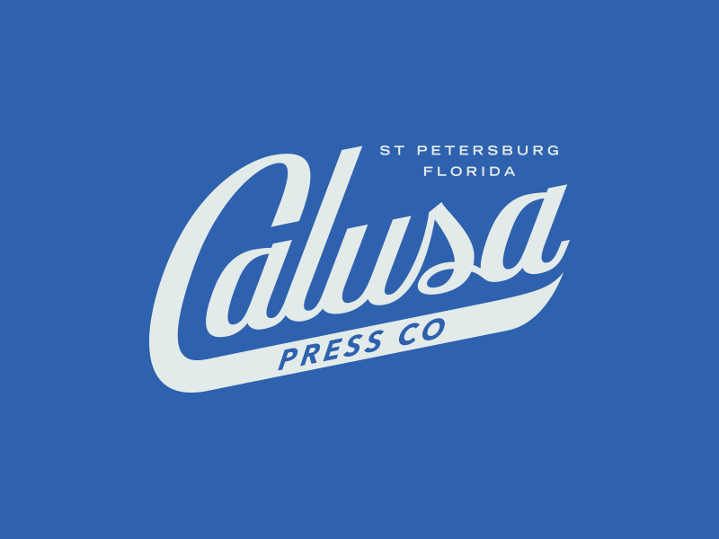 Calusa Press by Keefe Manwaring on Dribbble
