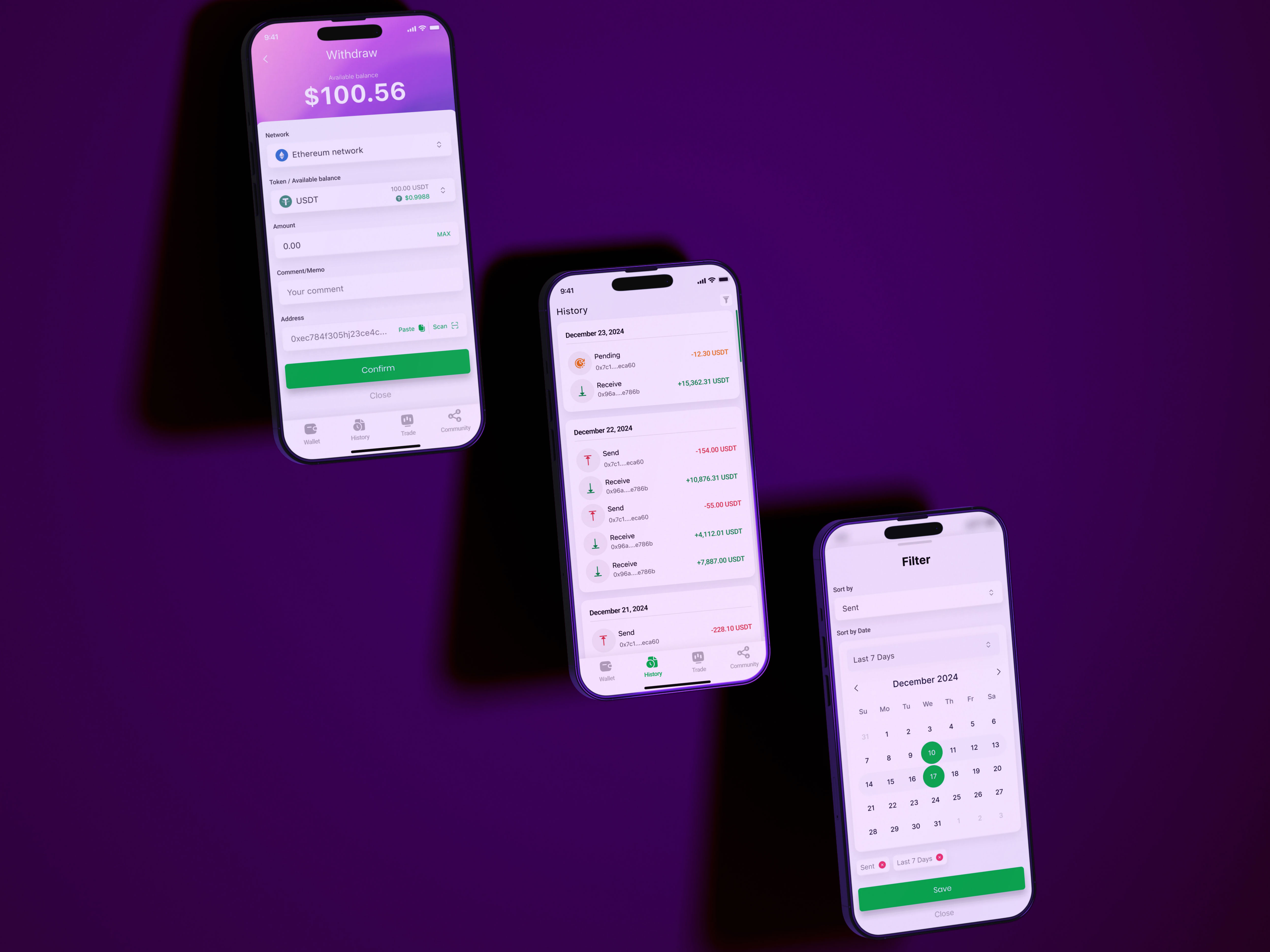 Mobile App UI UX Design for Vertus Crypto Wallet by Extej UI UX Design ...