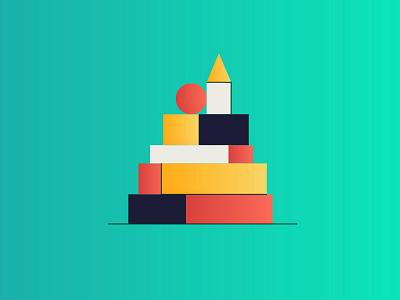 Bricks Composition by Next Rebel on Dribbble