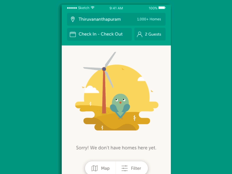 No bookings & no result by PixelToons on Dribbble