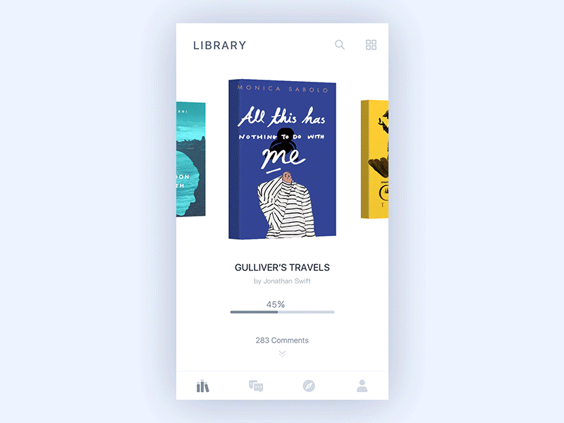 Book library by Peffy on Dribbble