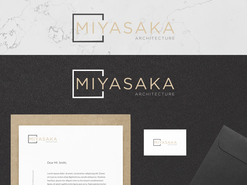 Daily UI 052 - Logo - Miyasaka Architecture by Paula Stobbe on Dribbble