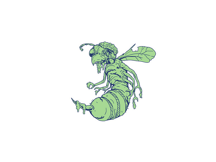Zombie Bee Cartoon by Aloysius Patrimonio on Dribbble