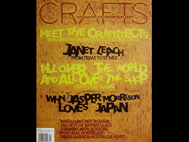 Hand carved Linocut Crafts Magazine Cover by Mark Andrew Webber on Dribbble