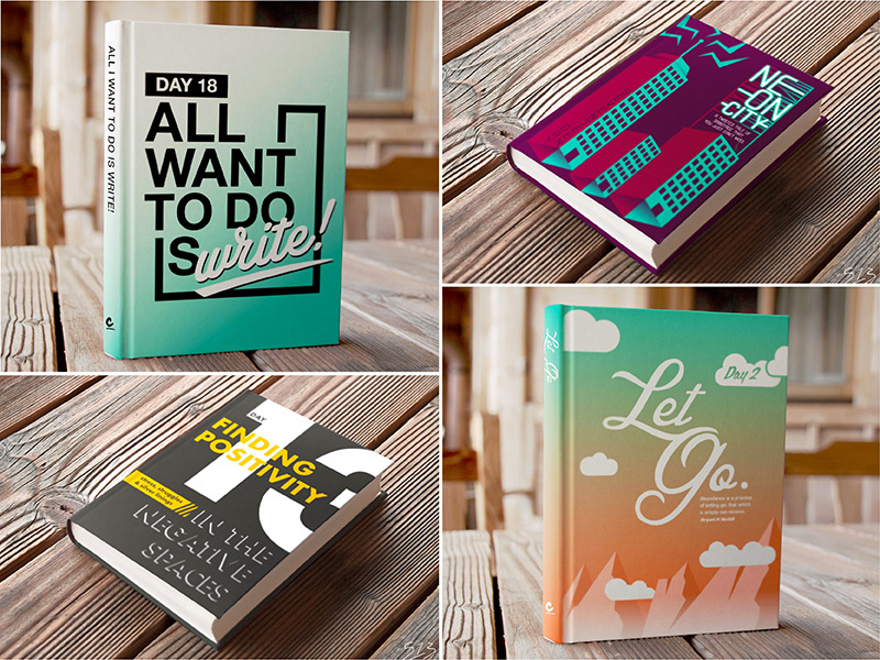 30-Day Creative Challenge: Book covers by Kris on Dribbble