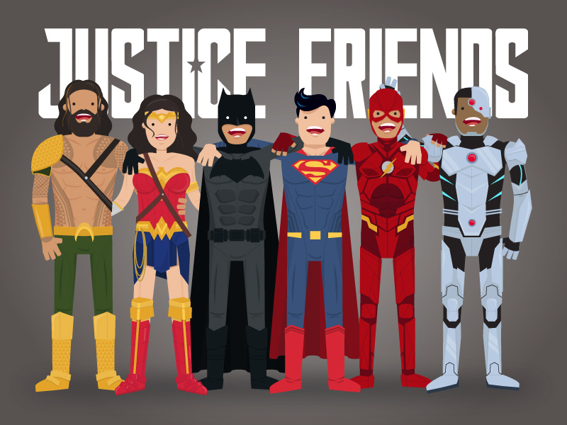 Justice Friends by Riaan Swanepoel on Dribbble