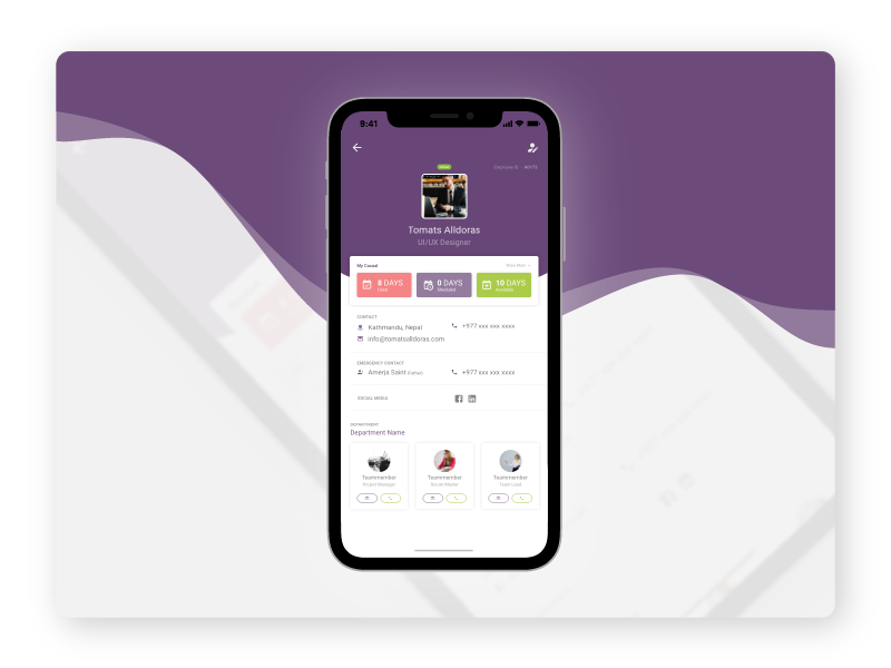 Employee Profile designs, themes, templates and downloadable graphic ...