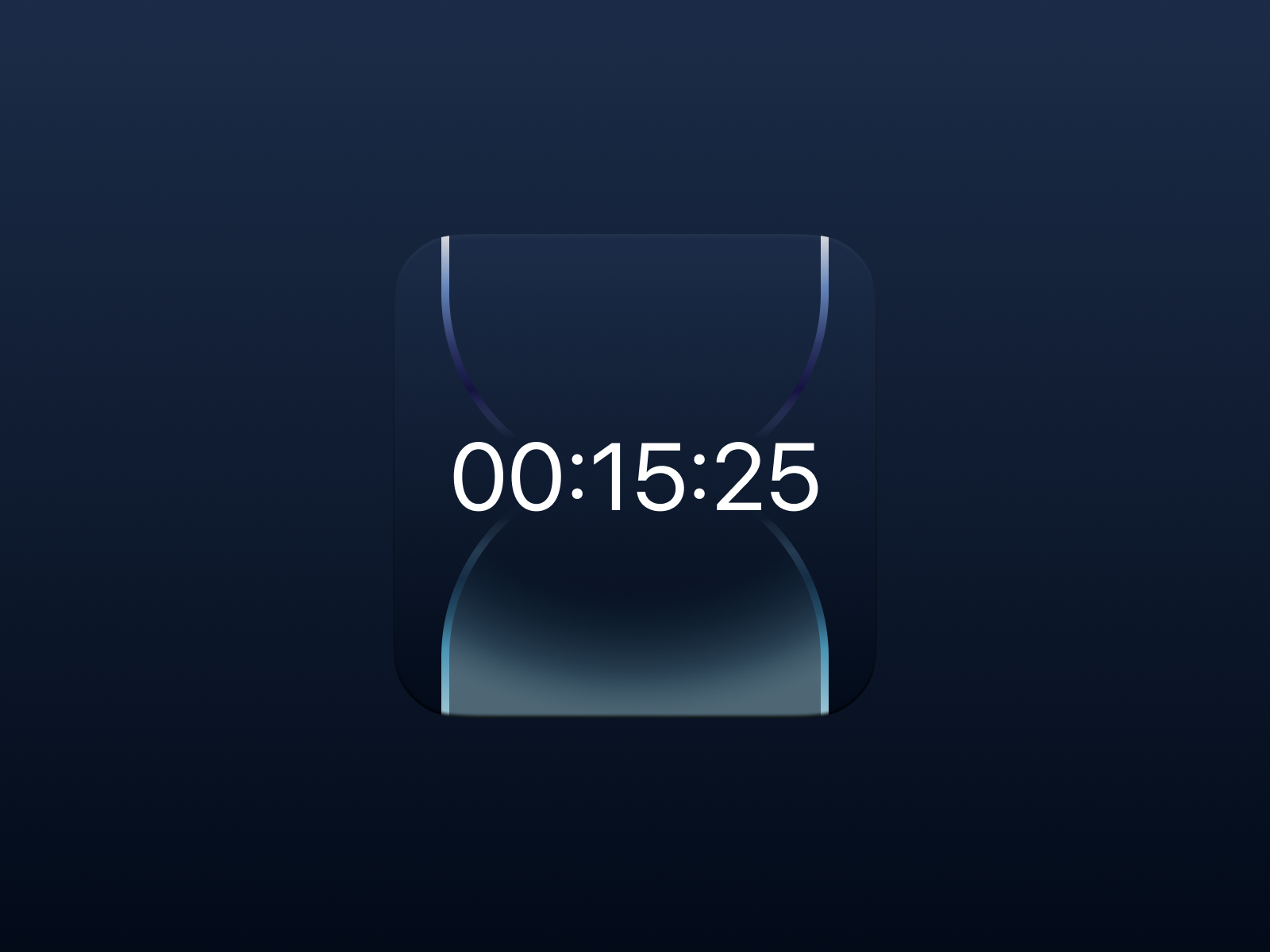 Hourglass Timer Widget for iOS by Anna ☻ on Dribbble