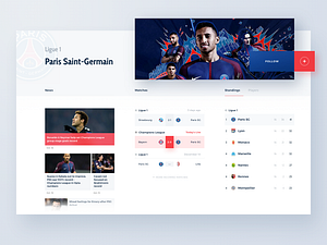 Sports Website Concept - Team by Chill Li on Dribbble