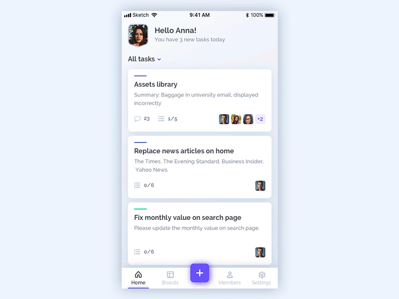 Task Manager Animation by Pawel Kwasnik on Dribbble