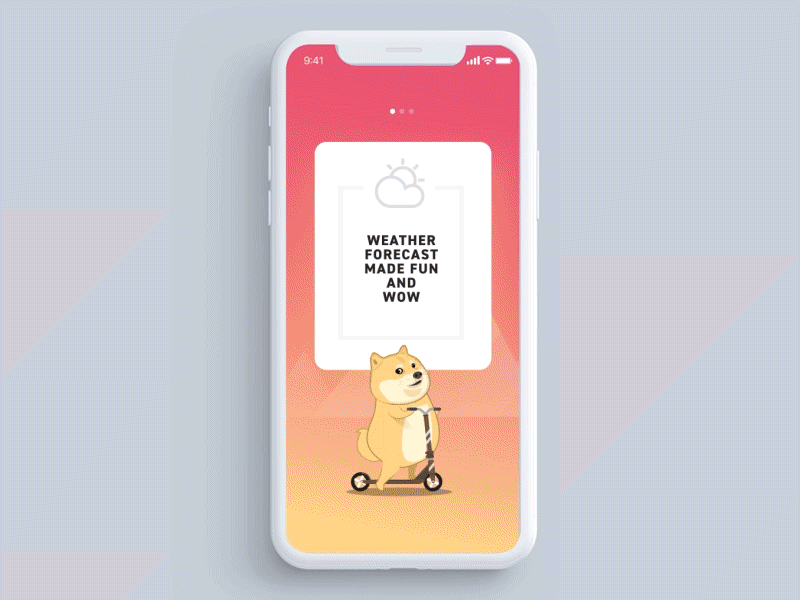 Doge Weather App - Walkthrough by Minh Pham on Dribbble