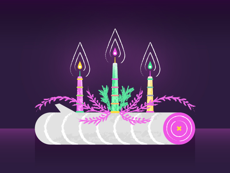 Yule Log By Evelin Serritos On Dribbble