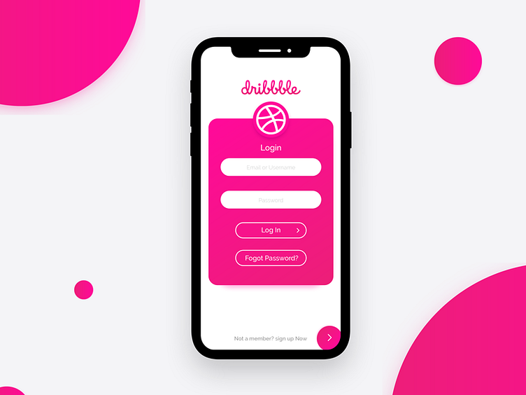 Dribbble Login page by Kanhaiya Sharma on Dribbble