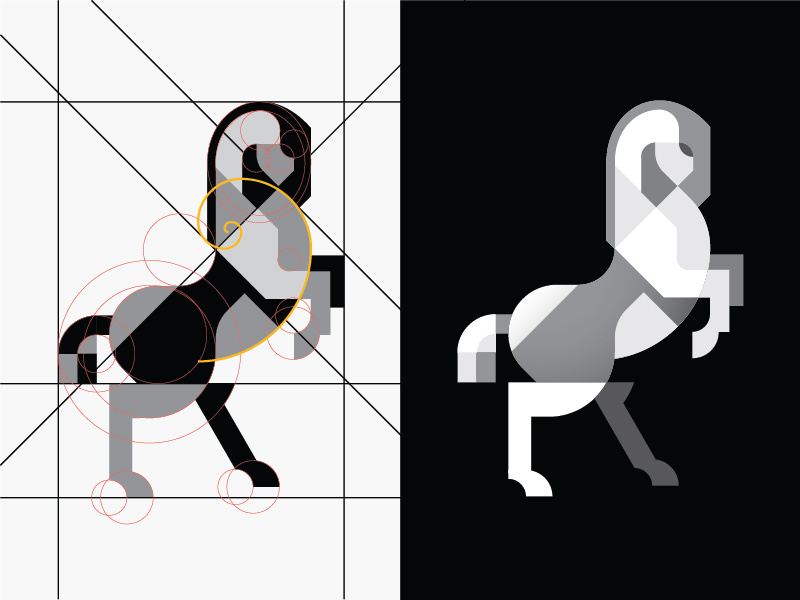 Geometry Horse by Davit Chanadiri on Dribbble