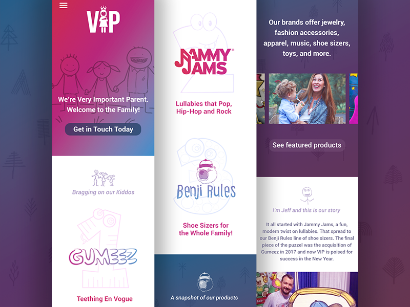 VIP - Mobile Website by IKM on Dribbble