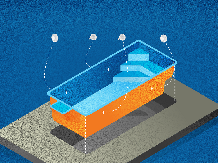 Pools Landing by TED on Dribbble