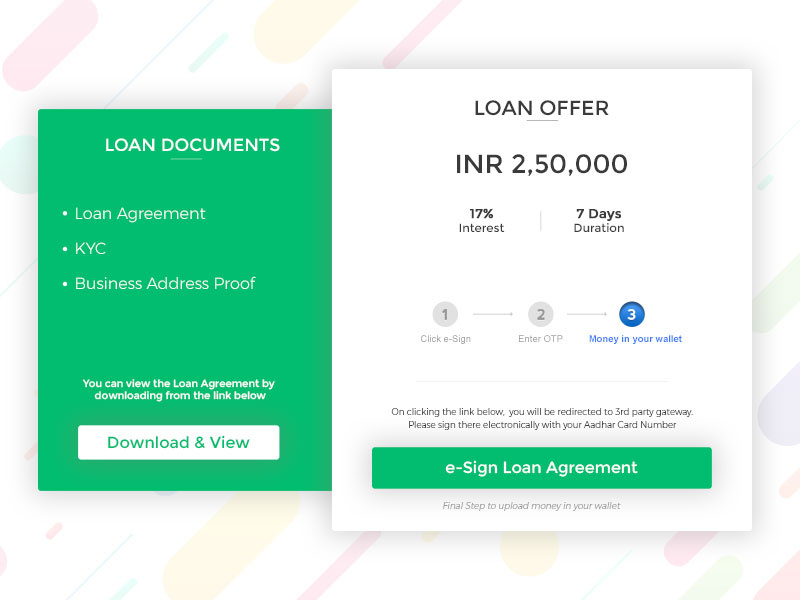 e-Sign Loan Agreement by Ajayjagdeva on Dribbble