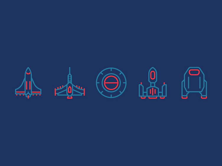 Starship Icons by Razvan Vezeteu on Dribbble