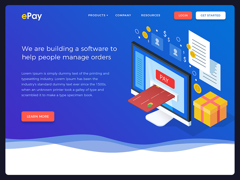 Hero Header Sample by Vishal Pandya 🤘🏻 on Dribbble