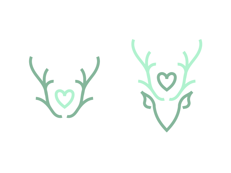 Stag & Heart by Aubrey Hart on Dribbble