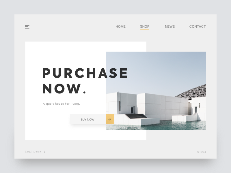 Web design exercise by abbily_yang on Dribbble
