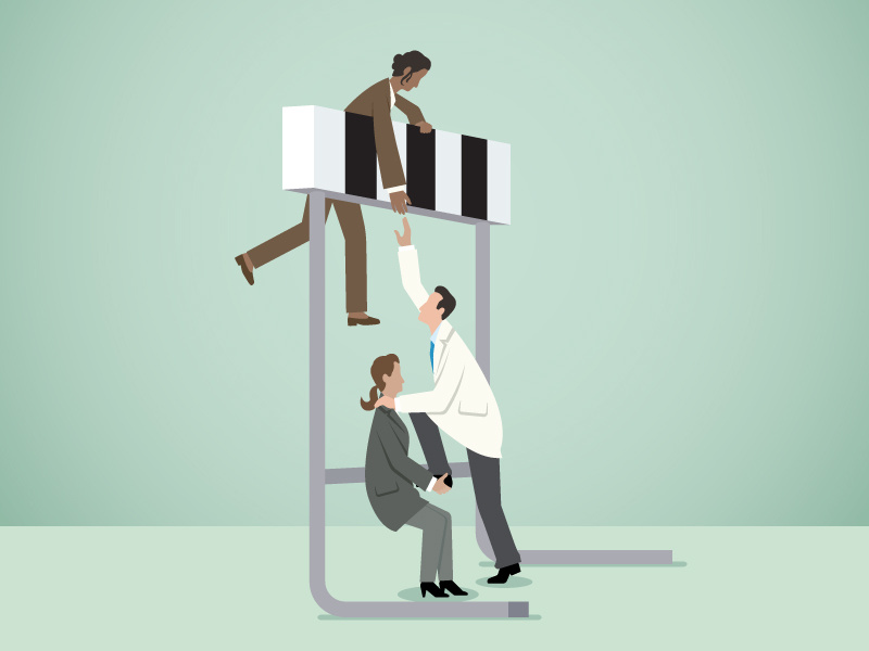 Doctors and Hurdles Medical Illustration by Steven Craig on Dribbble