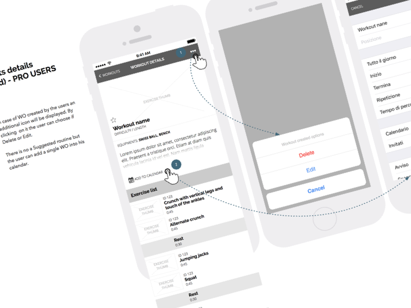 Annotated Wireframes by Matteo Macchi on Dribbble