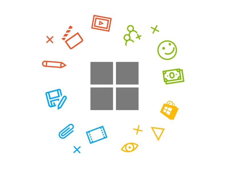 Microsoft Logo Animation by Mohammed Elberkawi on Dribbble