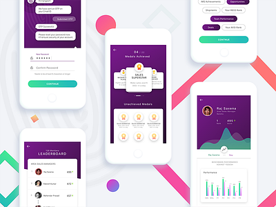 Sales & Marketing App UI by Shikha Gupta _ ️ on Dribbble