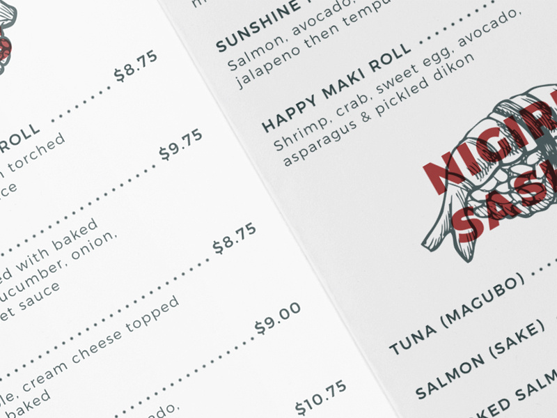 Tai Fai Menu by Mike Dempsey on Dribbble