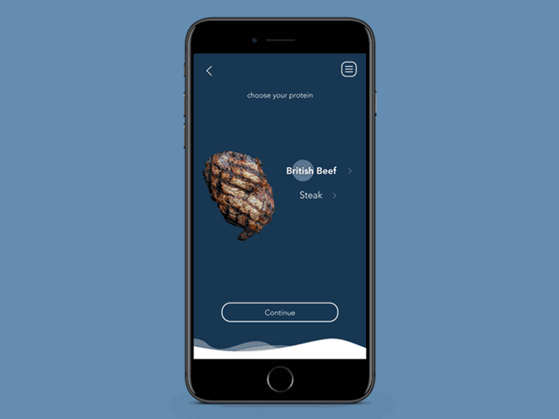 Meal Prep app by Craig Cowper on Dribbble
