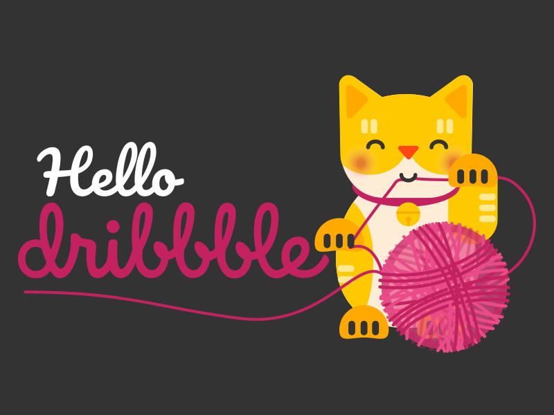 Dribbble Cat by Rob Callaghan on Dribbble