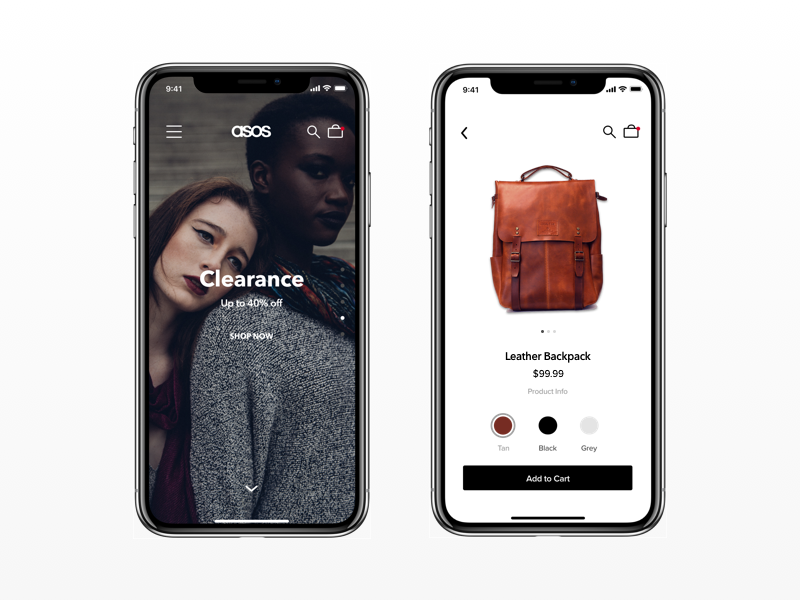 Asos App by Stephan Guthrie on Dribbble