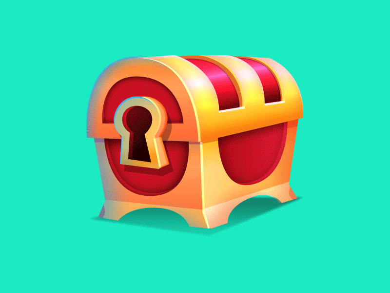 Chest Game Icon for DACON by Aditya Nugraha Putra on Dribbble