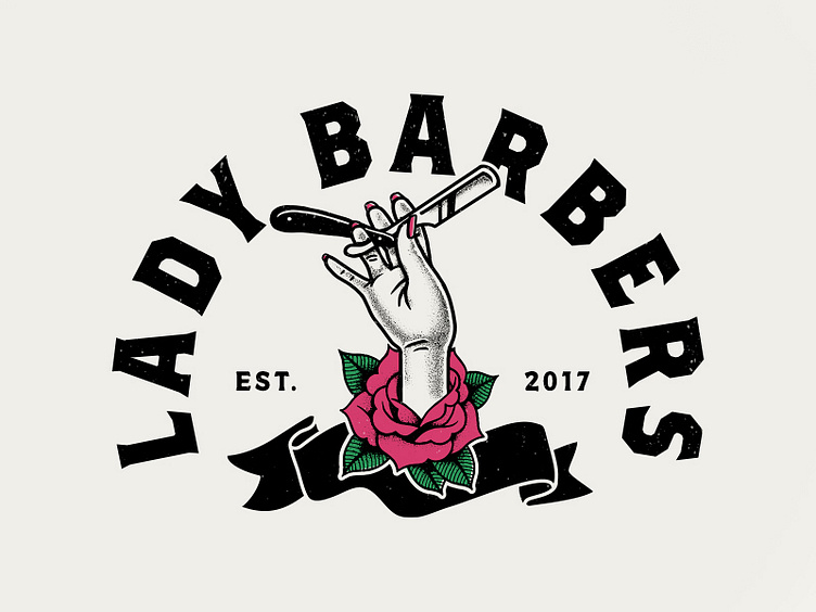 Lady Barber Shop by Visor studio on Dribbble