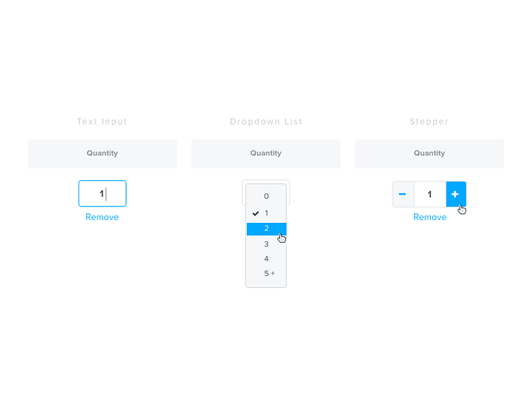 Shopping Cart Quantity Update by Paul Sylling on Dribbble