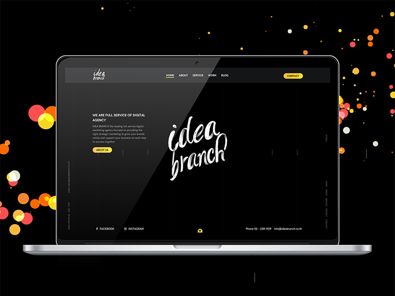 IDEA BRANCH's website by Nattaphong on Dribbble