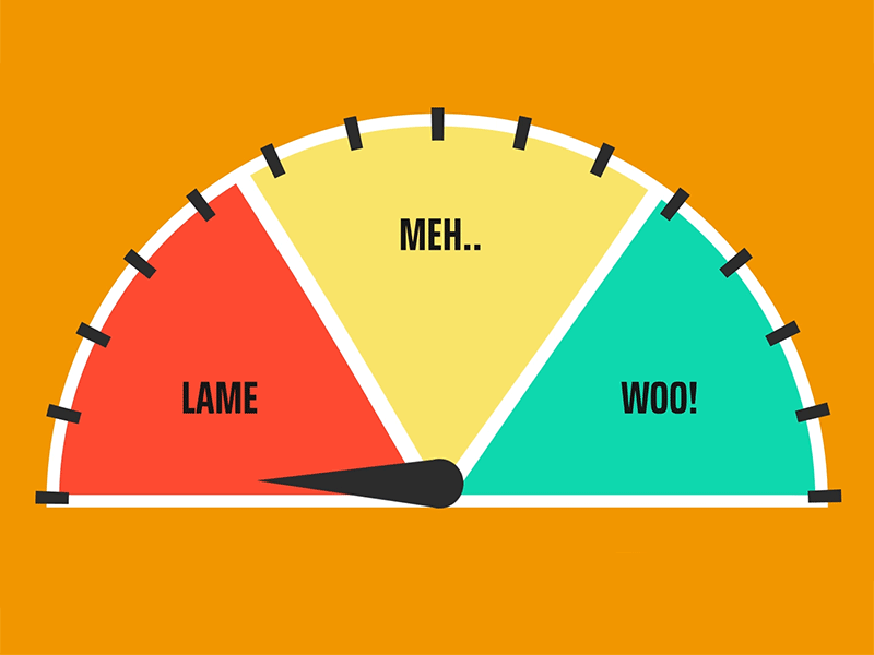 Excite-O-Meter by Laura Sprauer on Dribbble