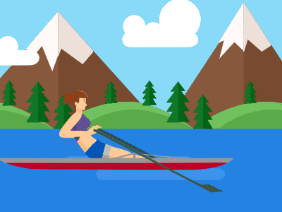 Rower girl by Gerardo De la Torre on Dribbble