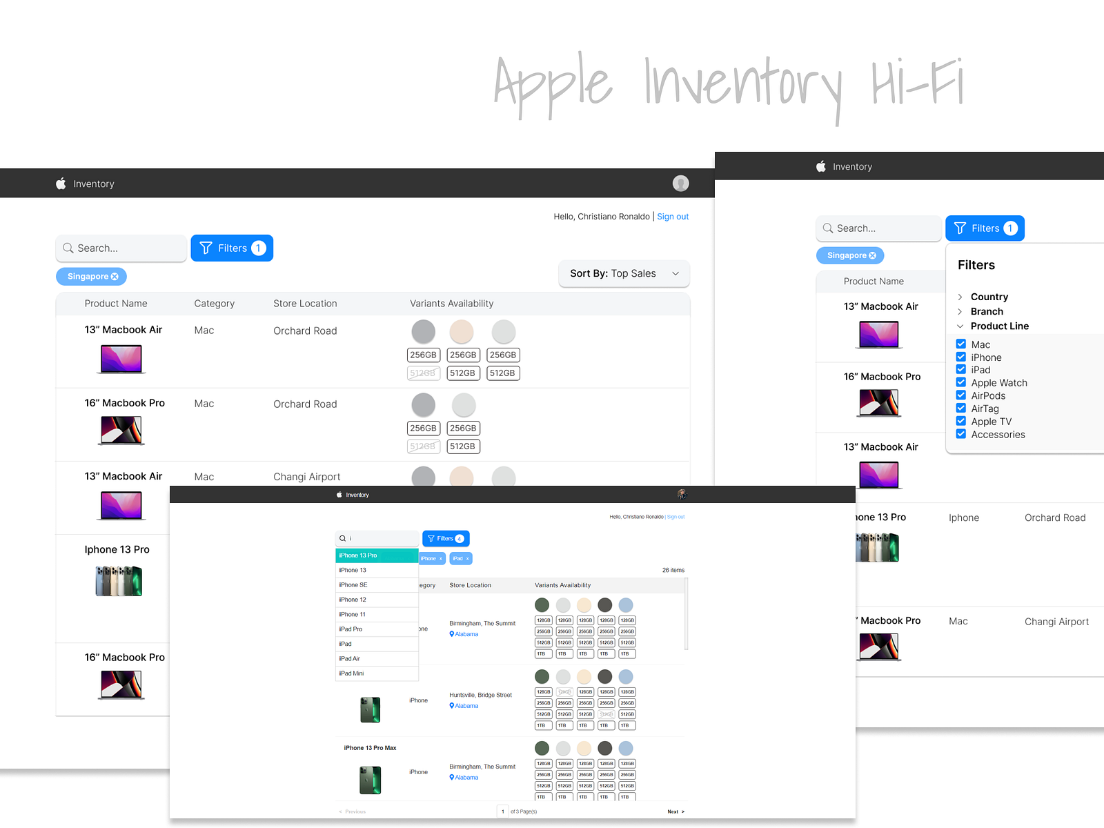 apple inventory management by Rebecca Tan on Dribbble