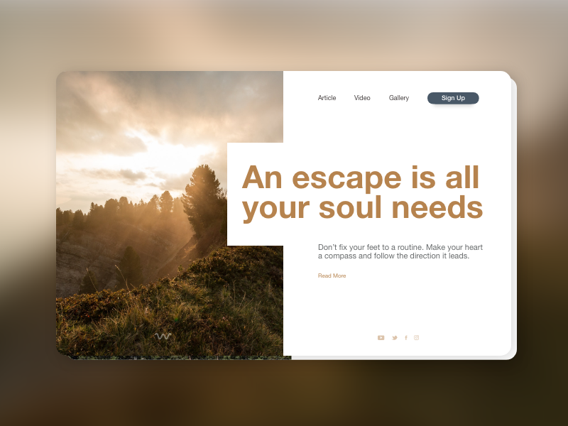 Split header design - ui card by Aswin Madhulal on Dribbble