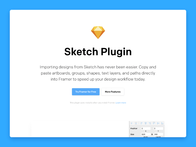 Sketch Plugin for Framer by Jurre Houtkamp for Framer on Dribbble